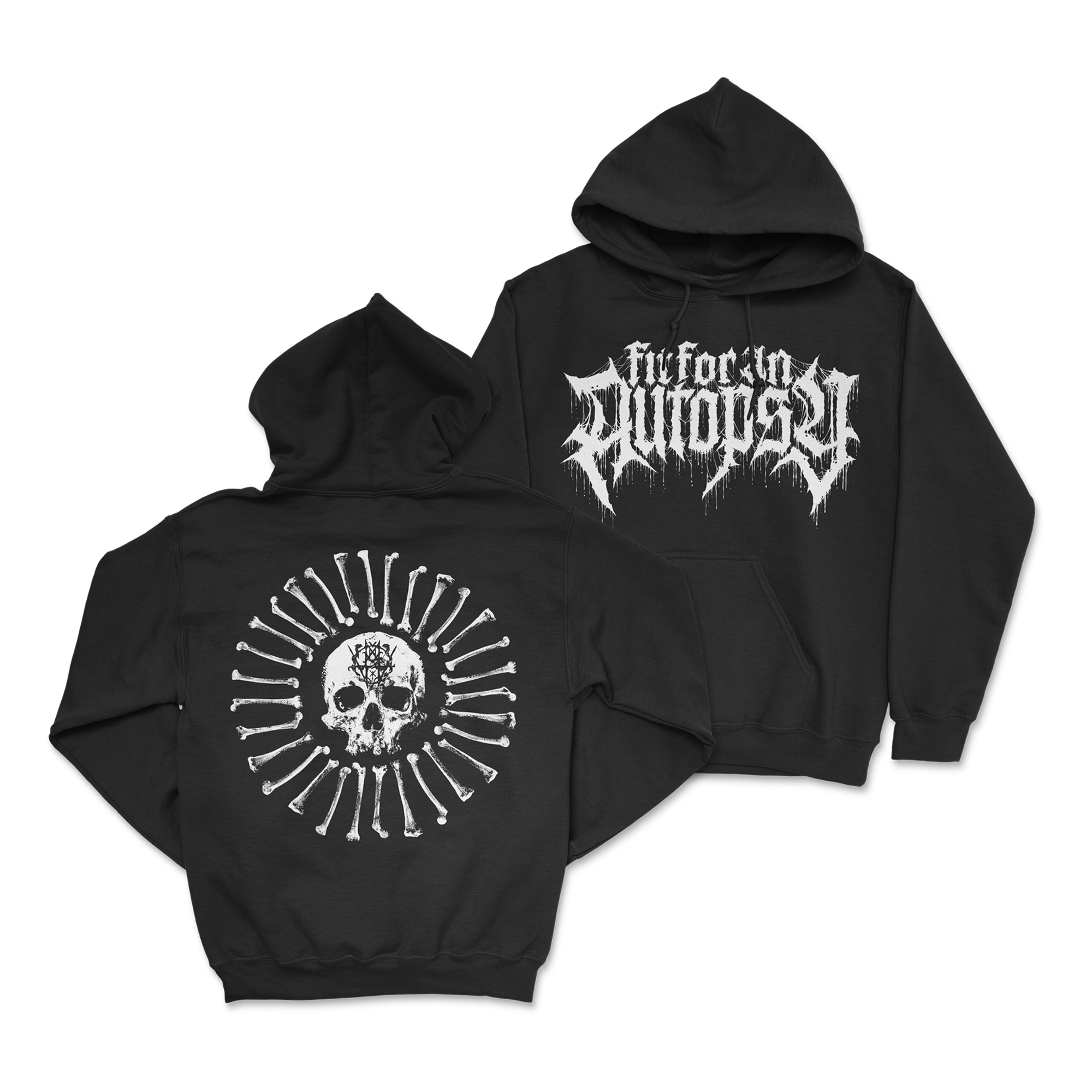 Skull and Bone Hoodie – Fit For An Autopsy